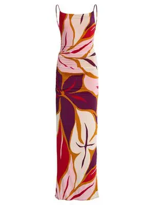 CALA DE LA CRUZ Kim Printed Maxi Dress - Multi