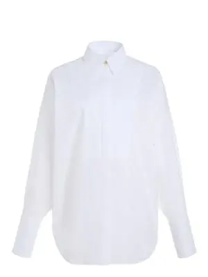 RÙADH Organic Cotton Tuxedo Shirt - White