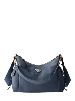 Prada Prada Nappa Leather Large Bag Blue