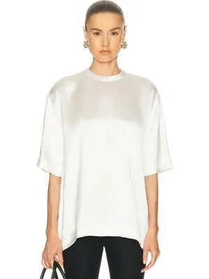 TOTEME Satin Tee - White
