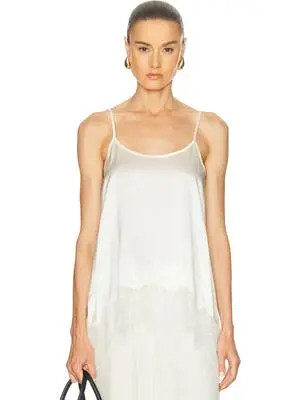 Staud Chloe Silk Cami Top - Ivory