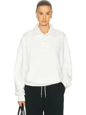 NORBA NORBA Julia Polo Sweatshirt Ivory