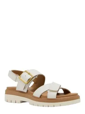 Blondo Beau Waterproof Sandals White Leather