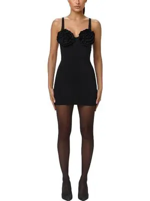 Naked Wardrobe Rose Mini Dress - Black