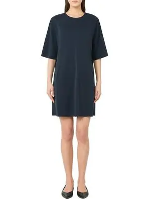 MM BY MAX MARA Pigna Jersey Shift Dress - Navy