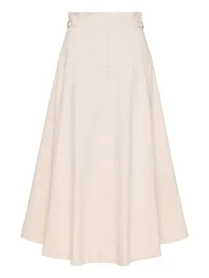 Ulla Johnson The Brigette Denim Midi Skirt - Cowrie