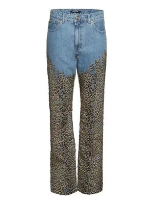 Roberto Cavalli Five-pocket Straight Leg Jeans - Blue