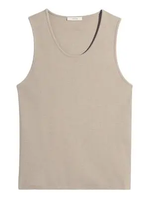 LEMAIRE Rib Tank Top Sage - Beige