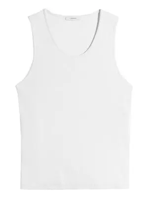 LEMAIRE Rib Tank Top Sage Off White