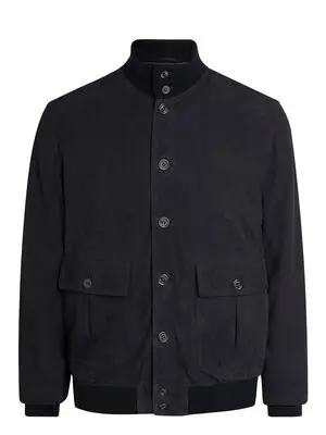 VALSTAR Ino Suede Jacket - Dark Blue