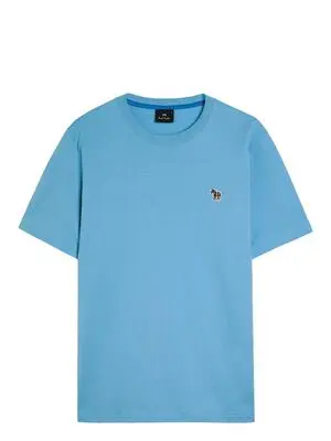 Paul Smith Appliquéd Cotton T-shirt - Blue