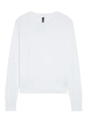 Vuori Daydream Crew-neck Stretch-jersey Top - White