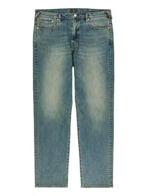 Paul Smith Tapered-leg Stretch-denim Jeans - Mid Blu