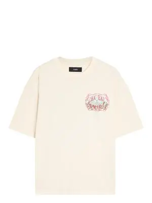 Amiri Chateau Printed Cotton T-shirt - Ivory
