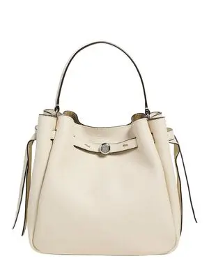 Tory Burch Romy Bucket Bag - Light Cream