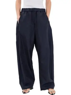 Tibi Winslow Petite Pants - Navy