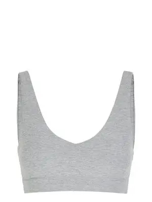 Vuori Rhythm Cut-out Back Stretch-jersey Bra - Grey