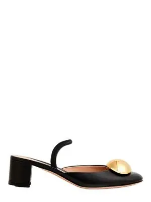 GIANVITO ROSSI Sphera 45 Embellished Leather Pumps - Black