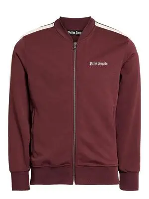 Palm Angels Striped Jersey Track Jacket - Burgundy