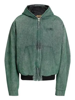 MAISON MARGIELA Denim Hooded Jacket - Green