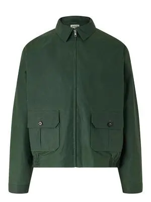BODE Waxed-cotton Blouson Jacket - Green