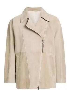 Brunello Cucinelli Suede Jacket - Mushroom