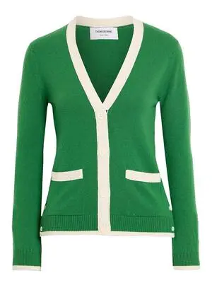 Thom Browne Cashmere Cardigan - Green