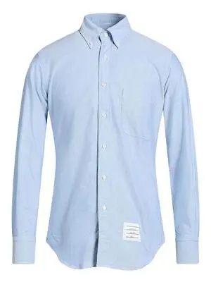 Thom Browne Cotton Oxford Shirt - Light Blue