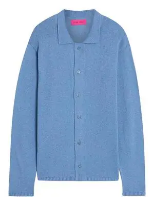 THE ELDER STATESMAN Nora Lite Cotton Overshirt - Azure