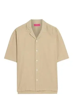 THE ELDER STATESMAN Cotton And Silkblend Jacquard Shirt - Neutral