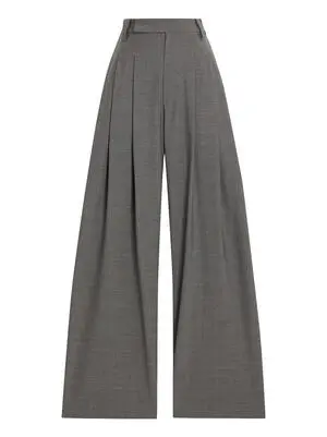 Brunello Cucinelli Wool-blend Wide-leg Pants - Gray