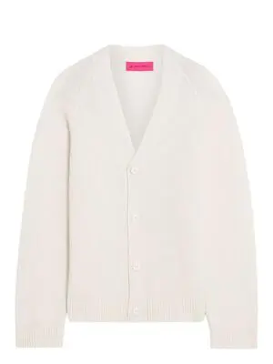 THE ELDER STATESMAN Nimbus Cashmere And Cotton-blend Cardigan - Ivory