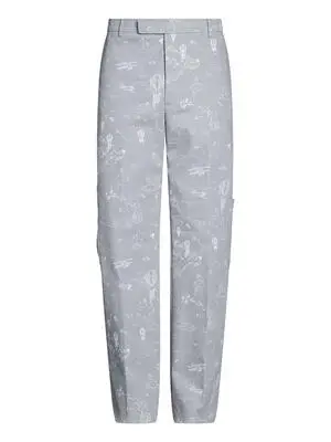 Thom Browne Printed Cottoncanvas Cargo Pants - Gray