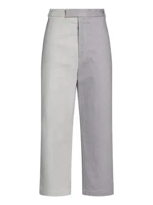 THOM BROWNE Two-Tone Cotton-Gabardine Trousers