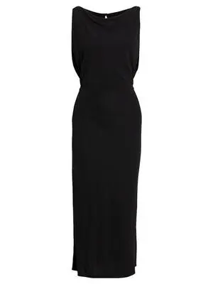 16Arlington Leander Cutout Crepe Midi Dress - Black