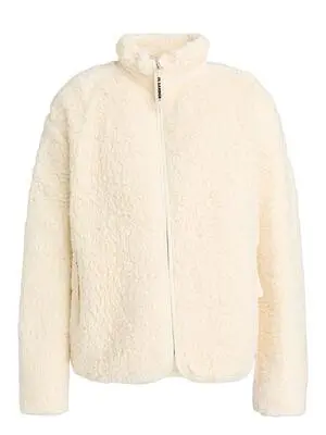 JIL SANDER Cotton-fleece Jacket - Ecru