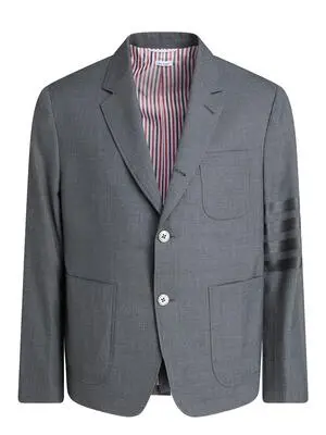Thom Browne Striped Wool Blazer - Dark Gray