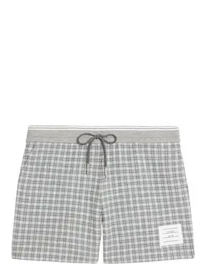 Thom Browne Cotton-blend Tweed Shorts - Gray