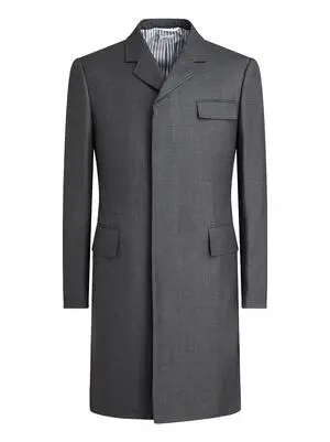 Thom Browne Wool-twill Coat - Dark Gray