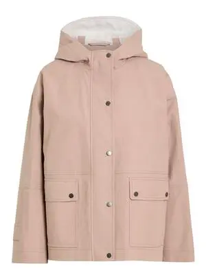 Brunello Cucinelli Cotton Hooded Jacket - Blush