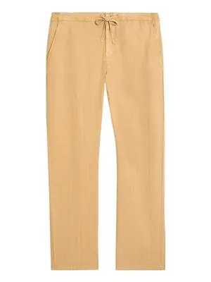 Frescobol Carioca Mendes Striped Lyocell-Blend Pants Camel