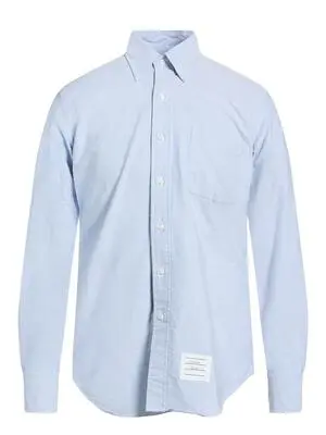 Thom Browne Cotton Oxford Shirt - Light Blue