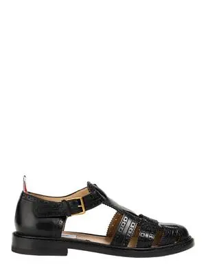 Thom Browne Leather Sandals - Black