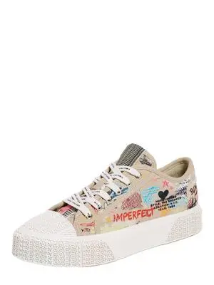 Marc Jacobs Low Top Sneakers - Beige Multi