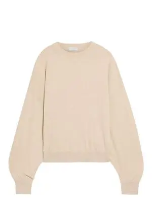 Brunello Cucinelli Metallic Cashmere-blend Sweater - Beige