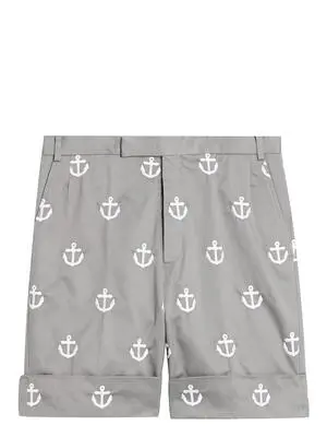 Thom Browne Cotton-twill Shorts - Gray