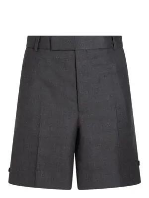 Thom Browne Wool-twill Shorts - Dark Gray