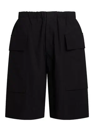 JIL SANDER Cotton-poplin Cargo Shorts - Black
