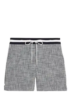 Thom Browne Cotton-blend Tweed Shorts - Midnight Blue