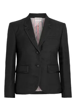 Thom Browne Wool-blend Twill Blazer - Black
